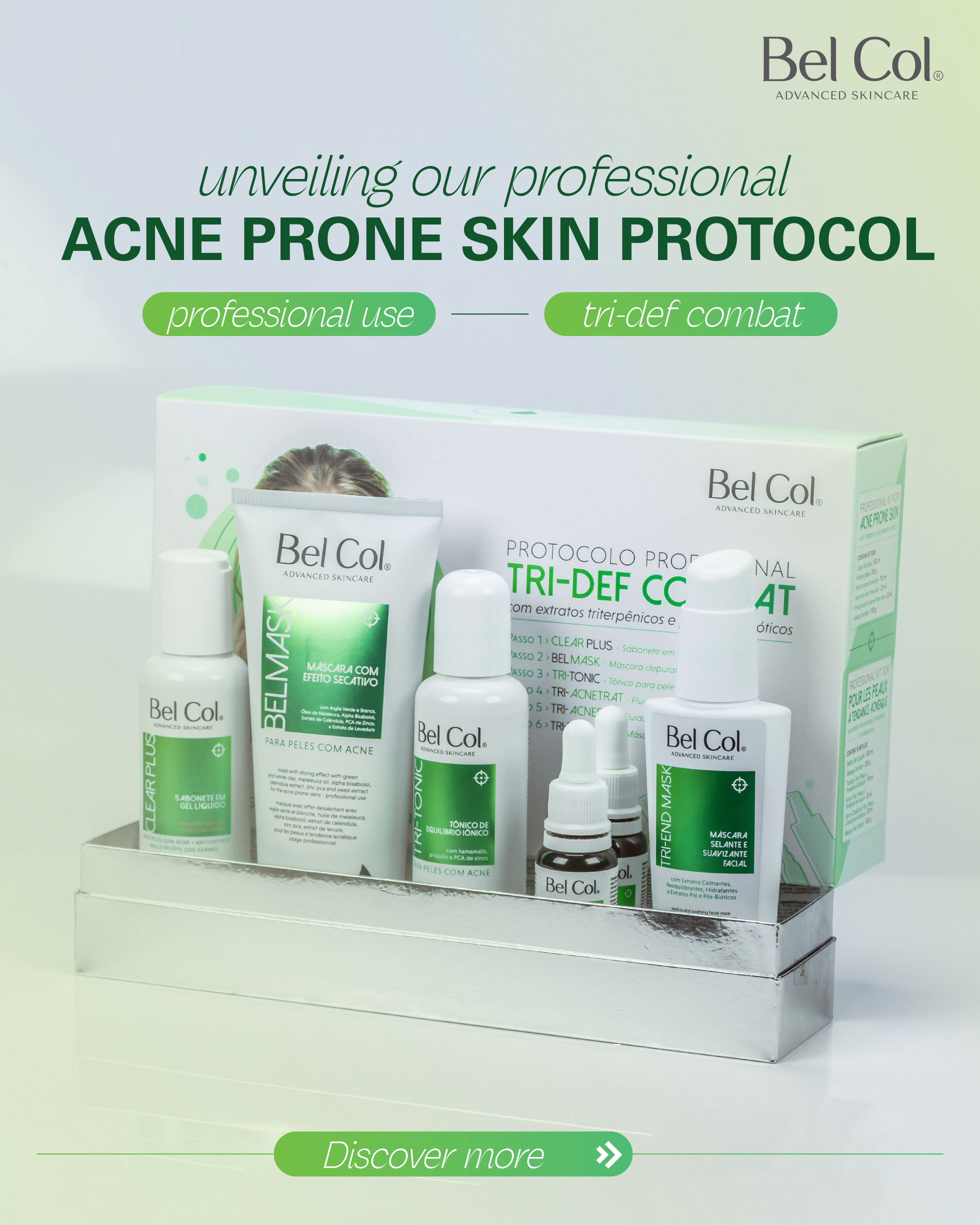 Tri-Def Combat – acne prone skin set – 6 items | Bel Col